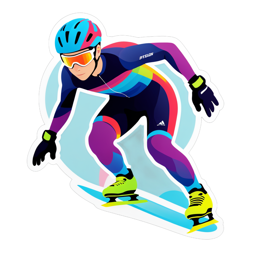 I made an AI sticker of speedskater