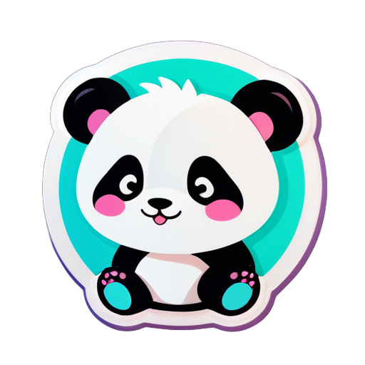 I made an AI sticker of a cute panda