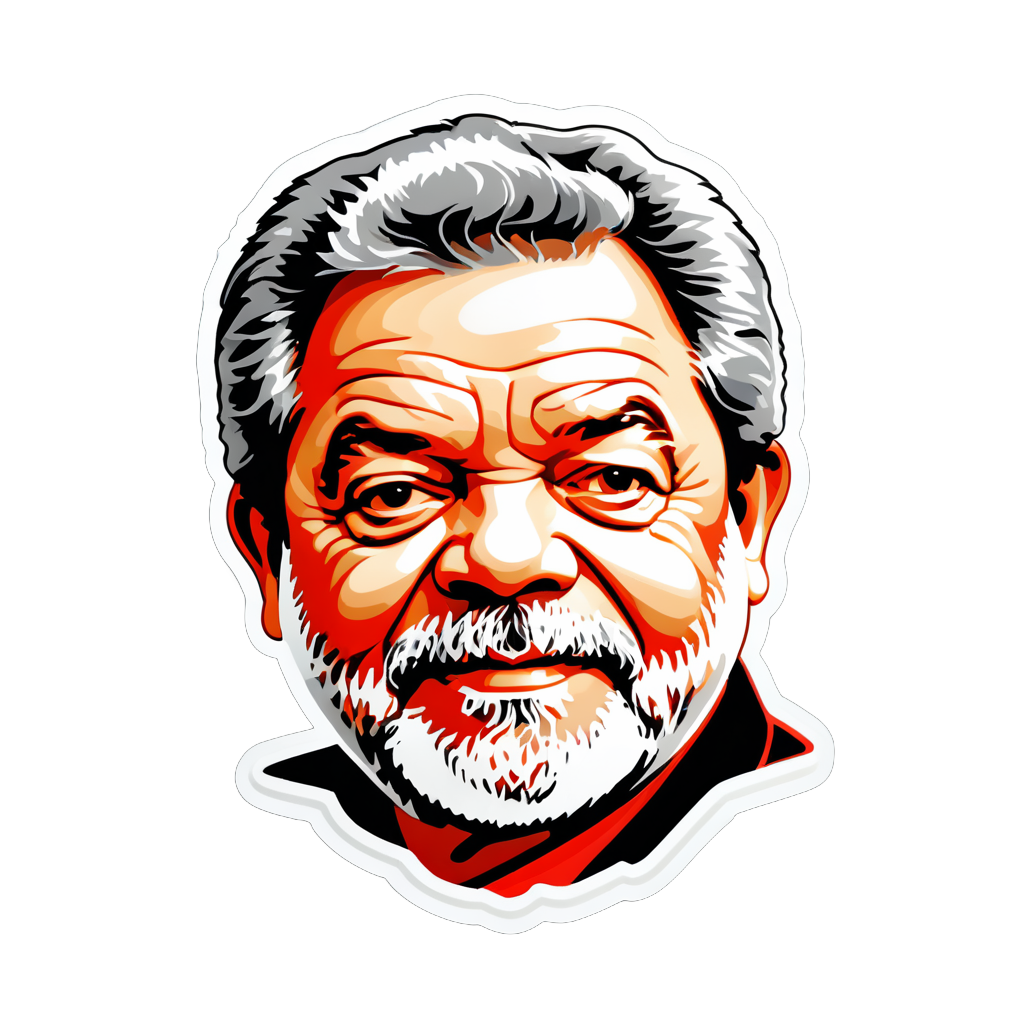 I made an AI sticker of a photorealistic photo of Luiz Inácio Lula da Silva