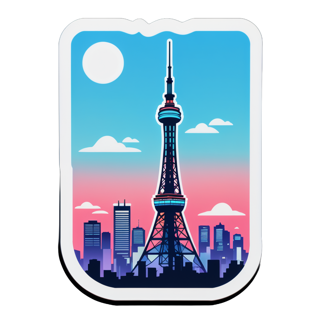 I made an AI sticker of Tokio Tower