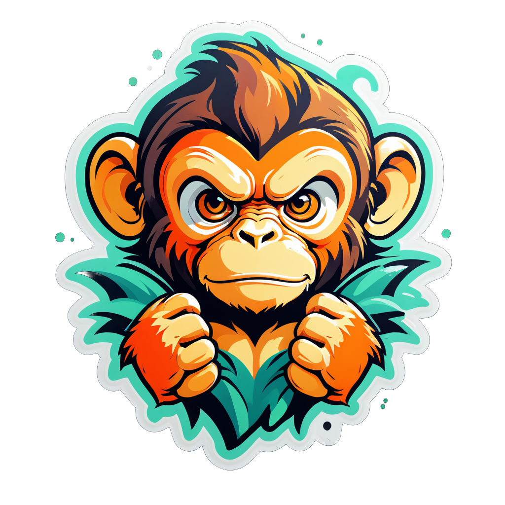 I Made An AI Sticker Of Monkey Strong I Made An AI Sticker Of Monkey Strong