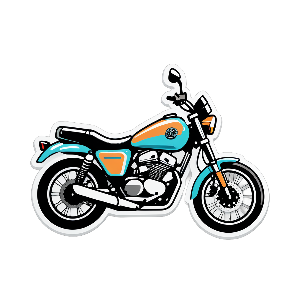 I made an AI sticker of A cool bike