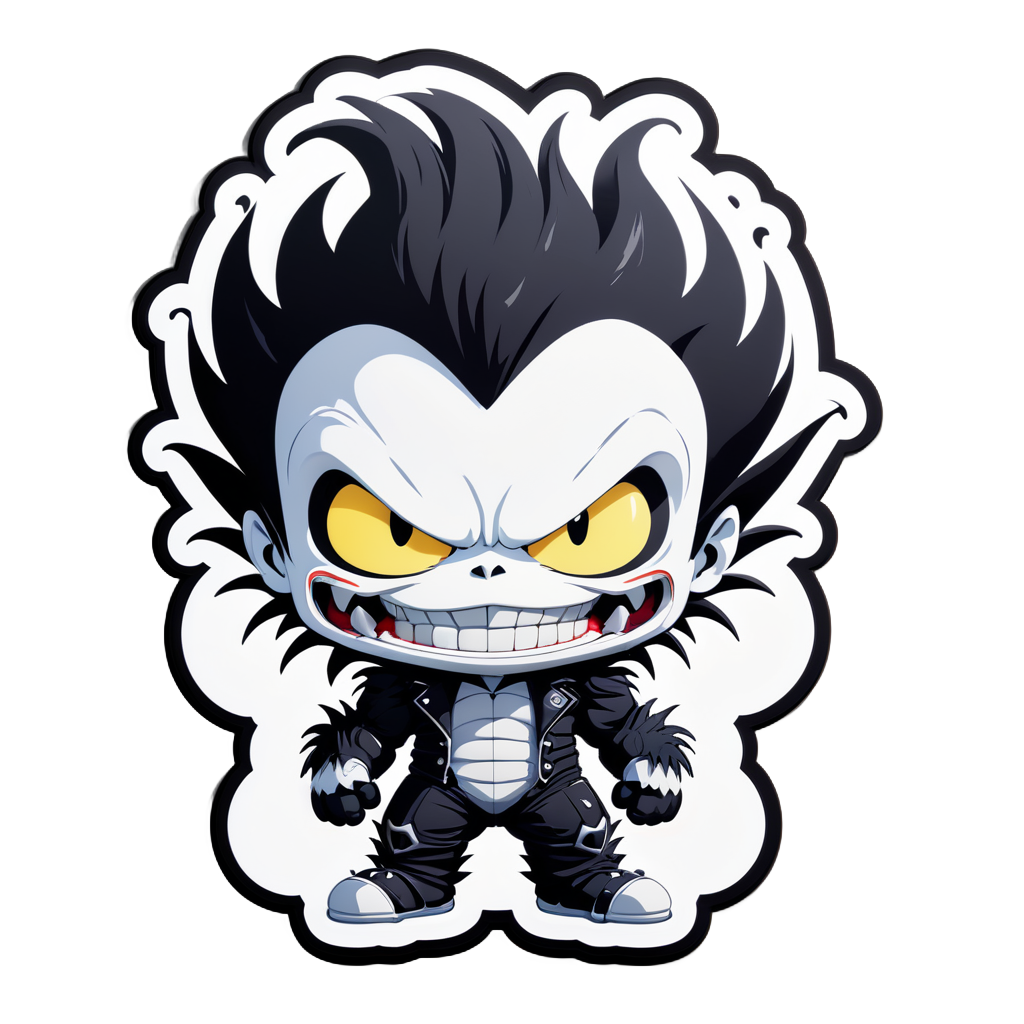 I made an AI sticker of ryuk Michelin man chibi