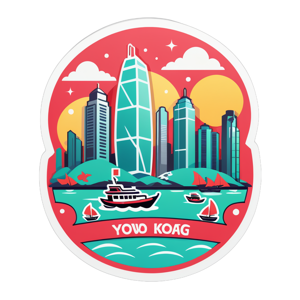 I made an AI sticker of hong kong
