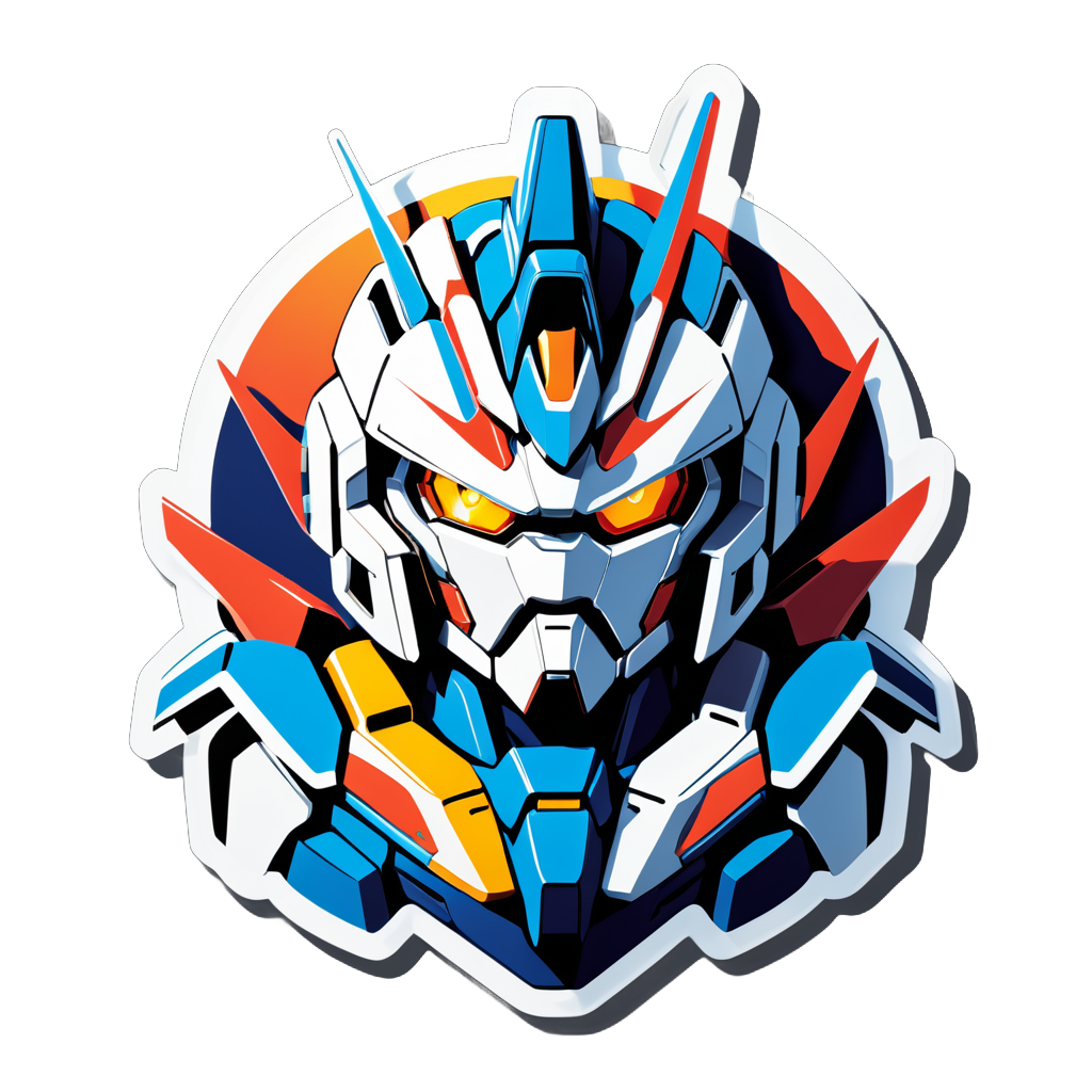 I made an AI sticker of car gundam