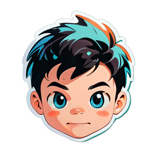 I made an AI sticker of boy