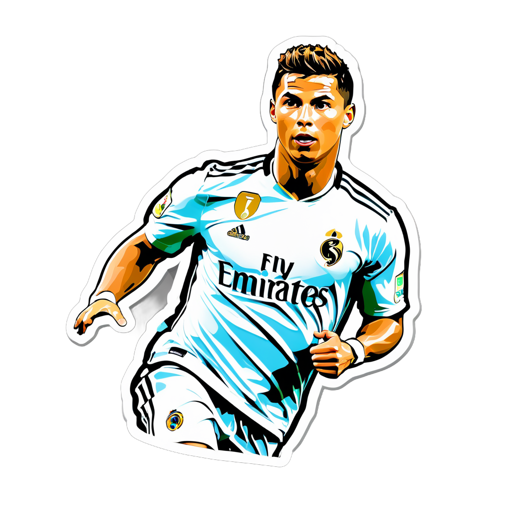 I made an AI sticker of Ronaldo