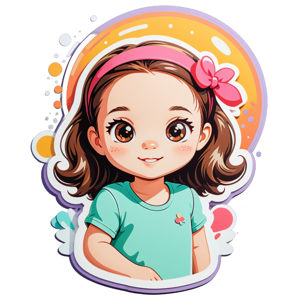 I made an AI sticker of girl