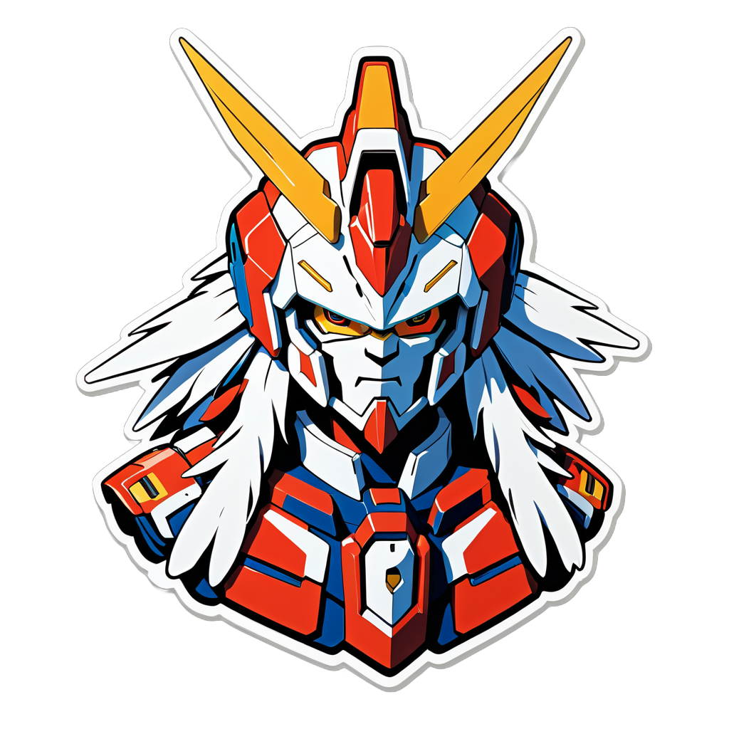 I made an AI sticker of old chief gundam