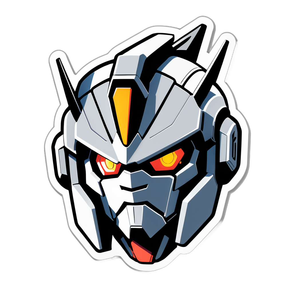 I made an AI sticker of grey gundam