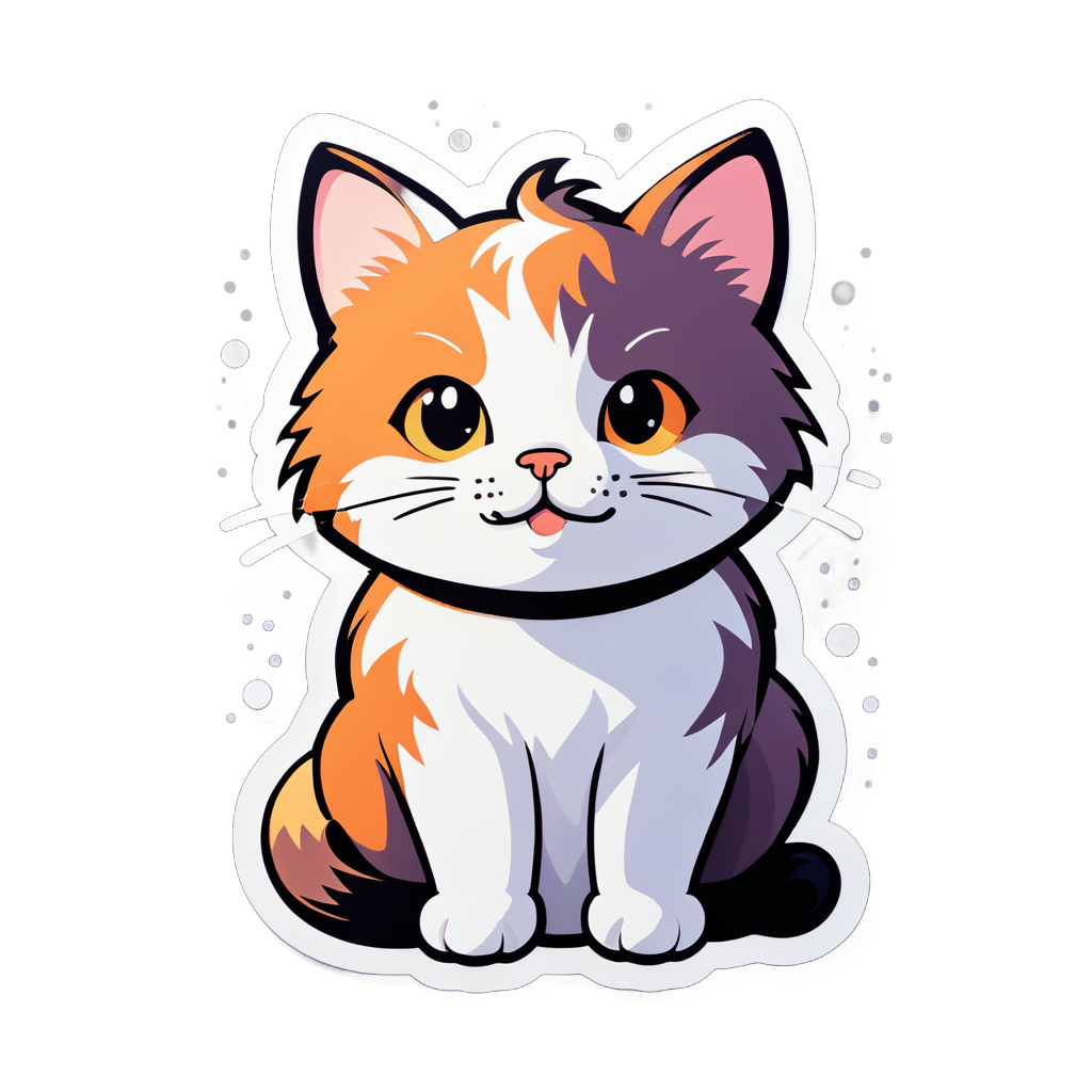 I made an AI sticker of cat