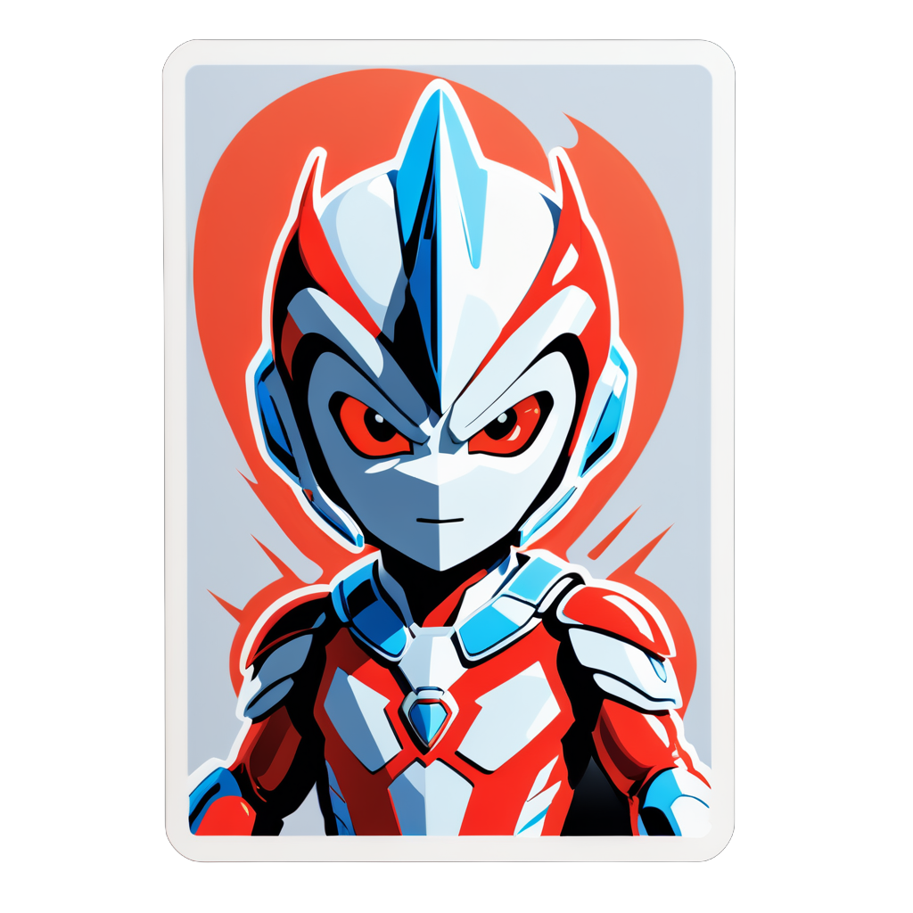 I made an AI sticker of ultraman