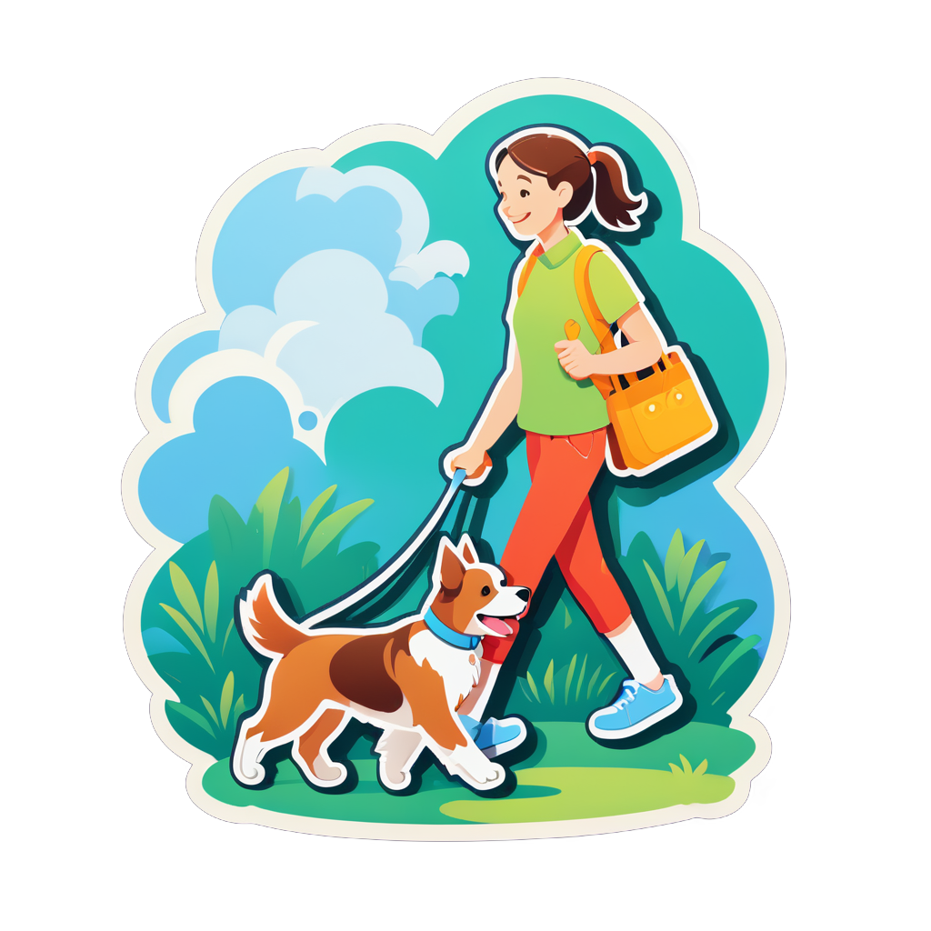 I Made An AI Sticker Of Taking A Dog For A Walk I Made An AI Sticker Of Taking A Dog For A Walk