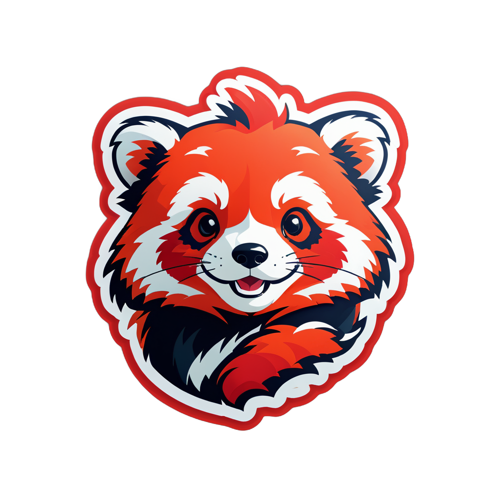I made an AI sticker of red panda logo