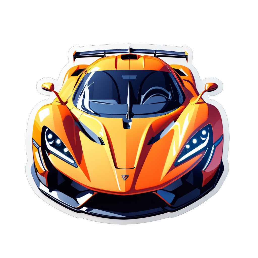 I made an AI sticker of a hypercar