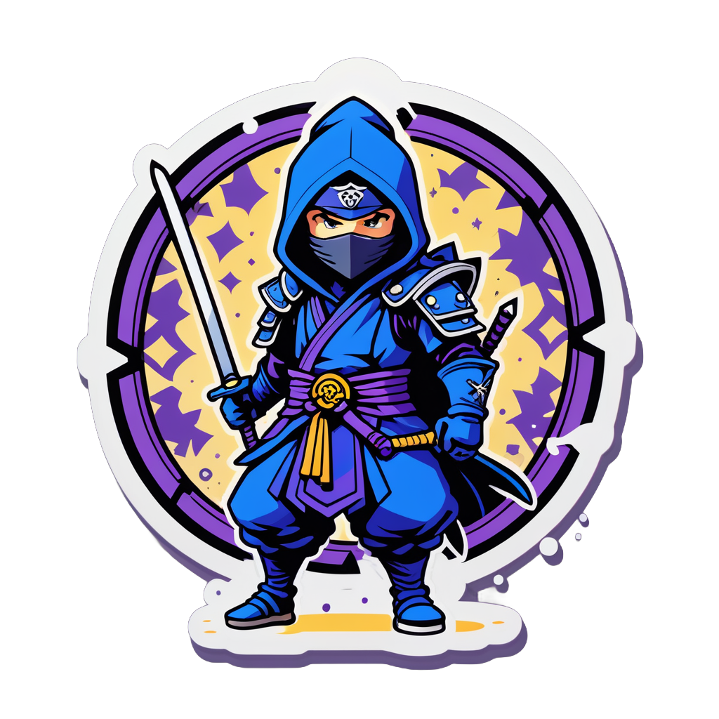 I Made An AI Sticker Of Ninja King Of Pentacles