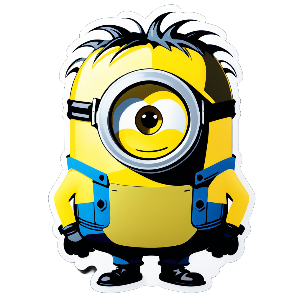 I made an AI sticker of minion Stuart