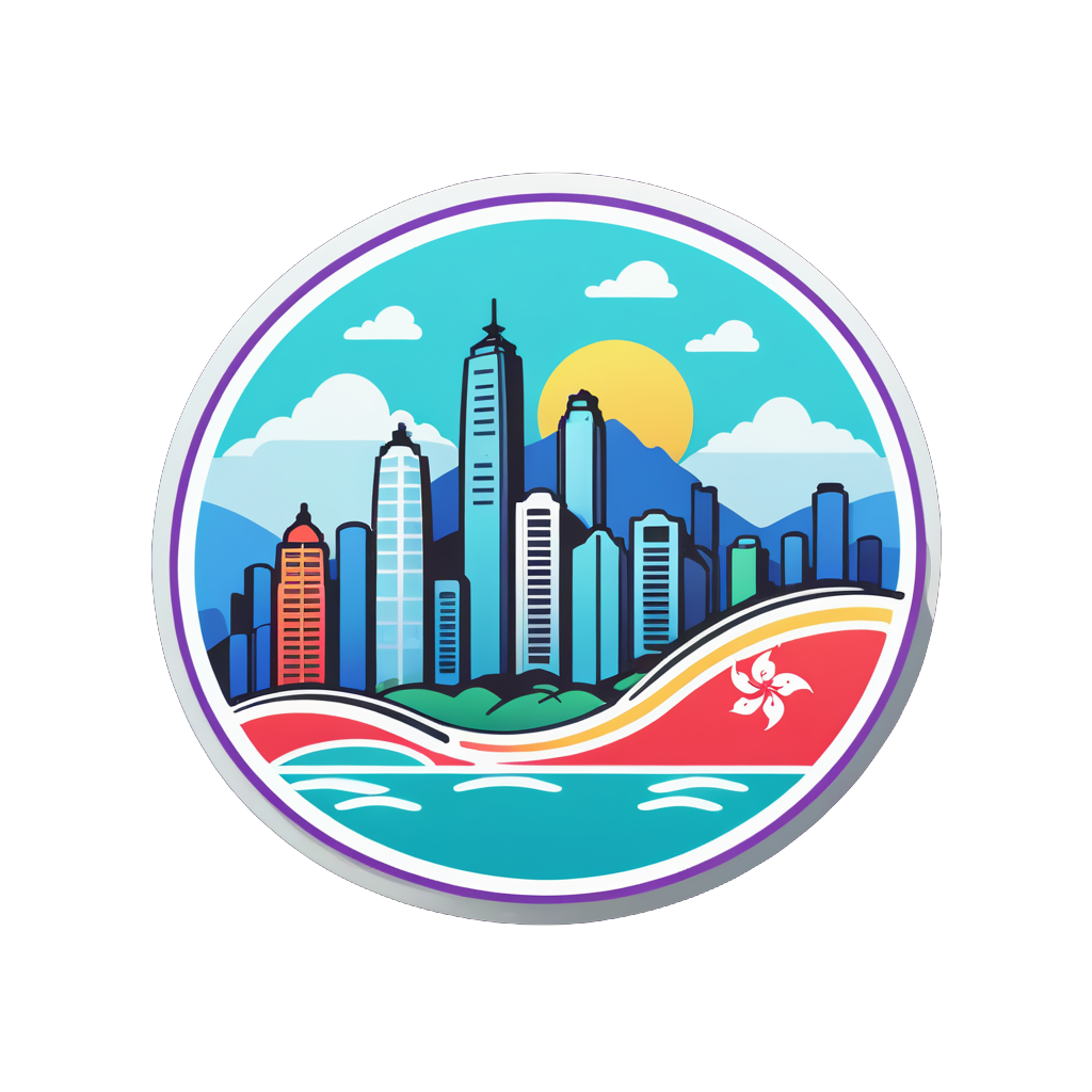 I made an AI sticker of Hong Kong