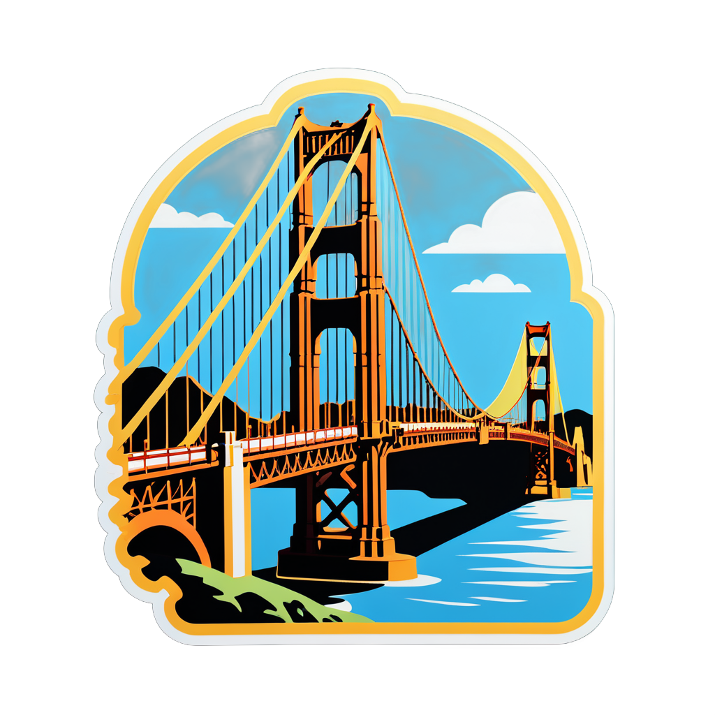 I Made An AI Sticker Of Golden Gate Bridge