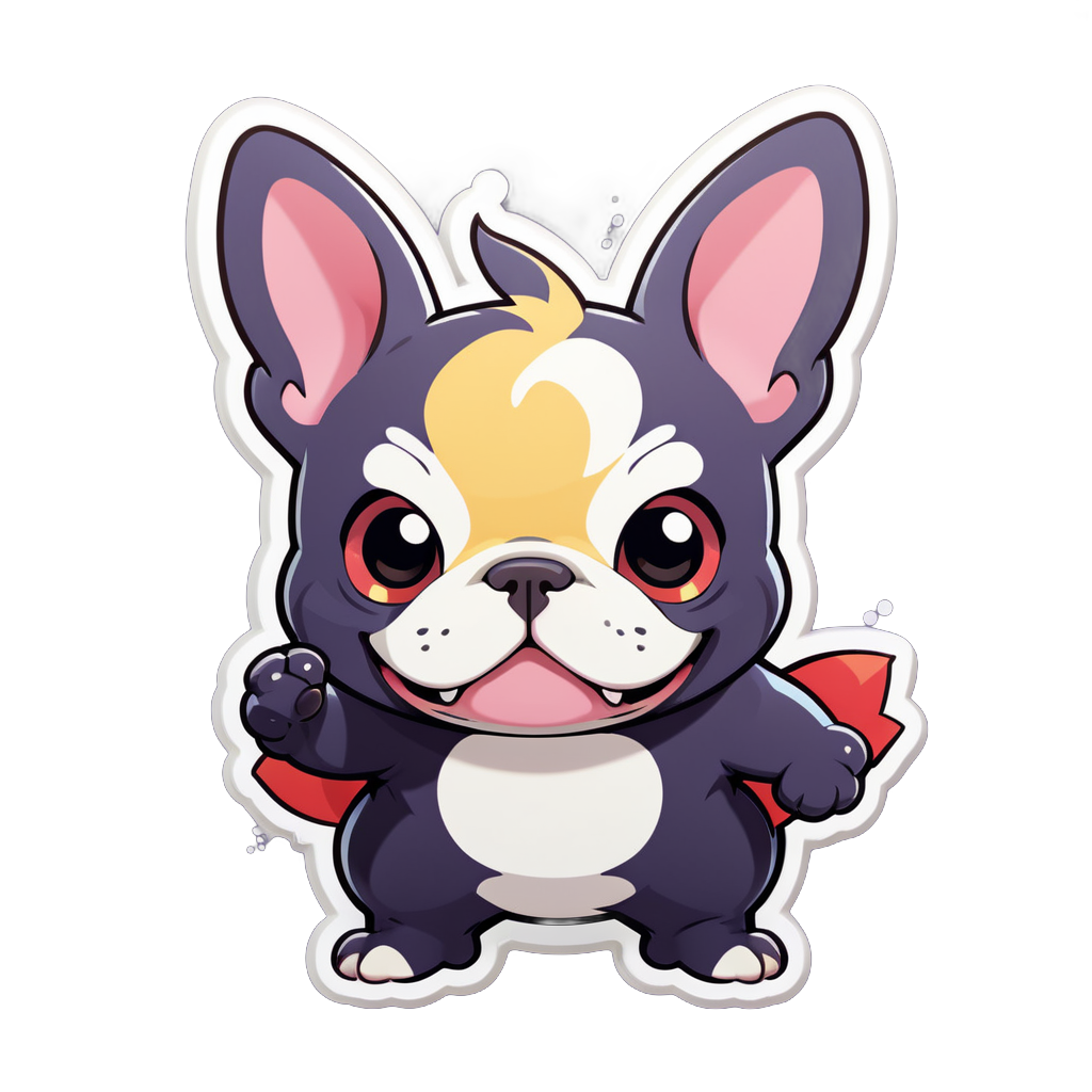 I made an AI sticker of French bulldog like Pokémon