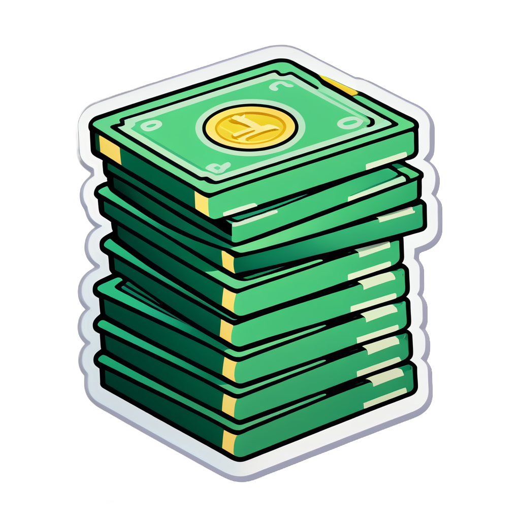I made an AI sticker of Stacks of money