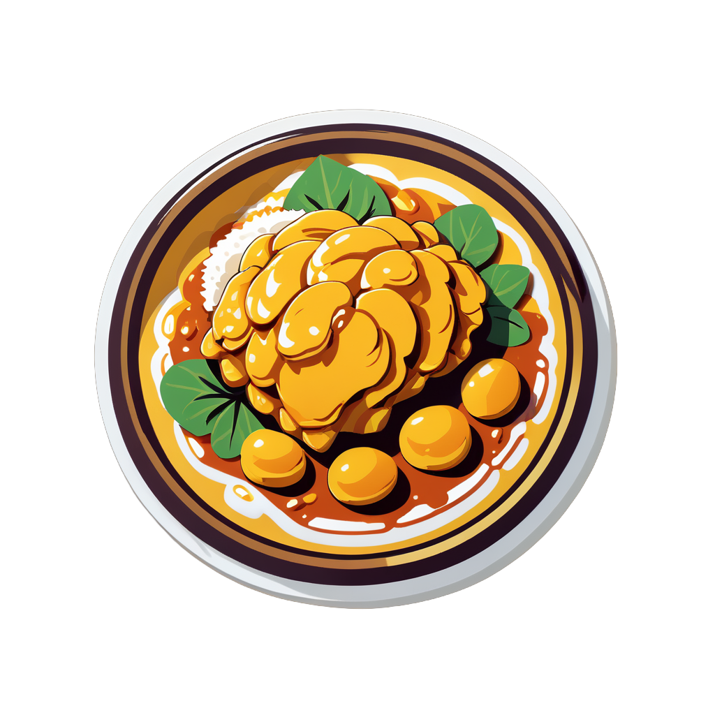 I made an AI sticker of curry chicken