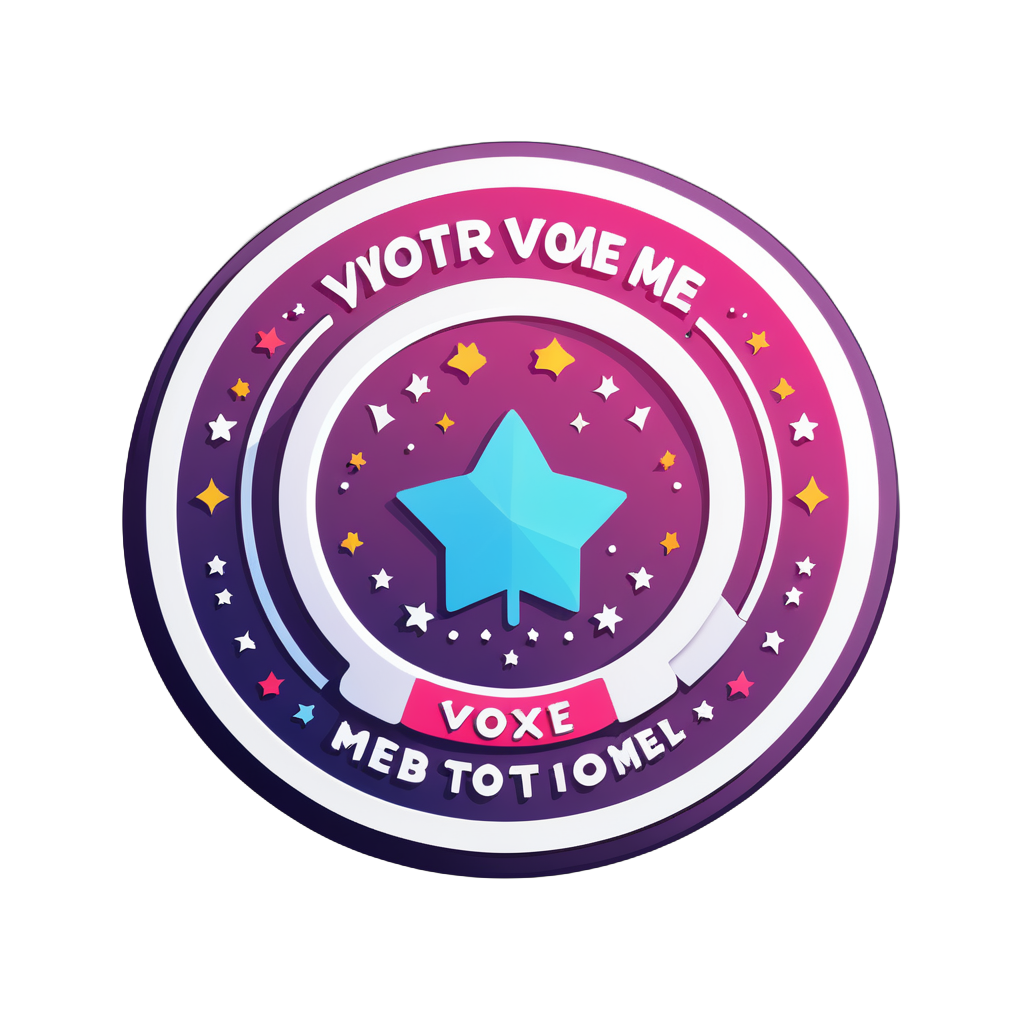 I made an AI sticker of Vote for me