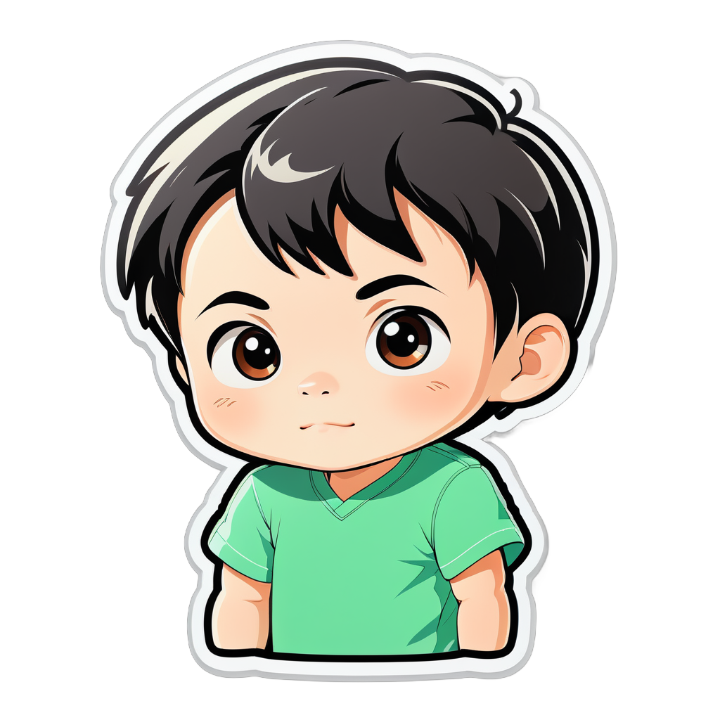 I Made An AI Sticker Of A Chinese Boy