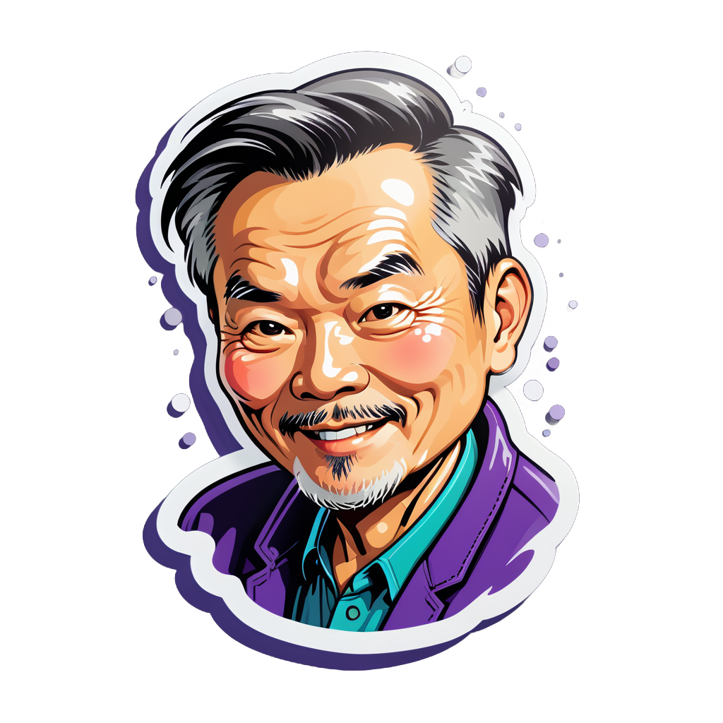 I Made An AI Sticker Of A 50 Year Old Chinese Man