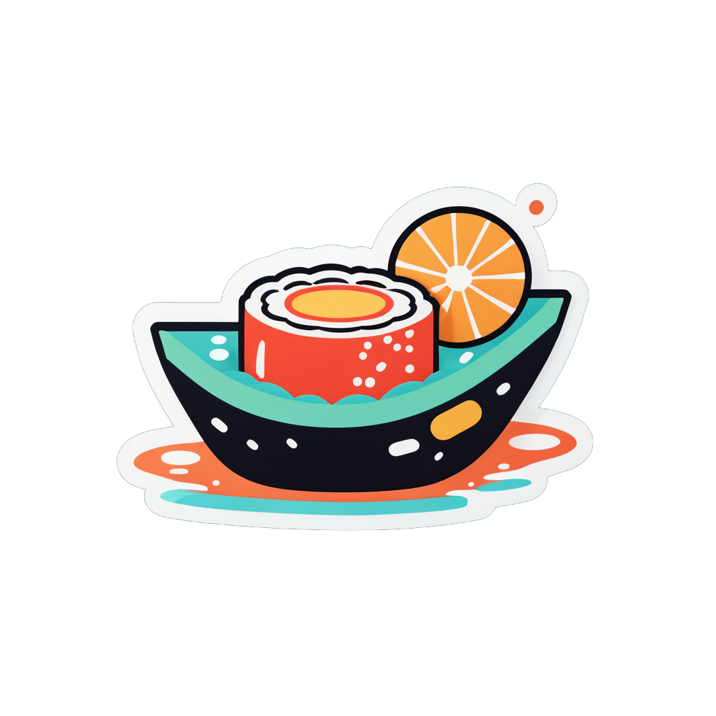 I Made An AI Sticker Of Sushi Boat I Made An AI Sticker Of Sushi Boat