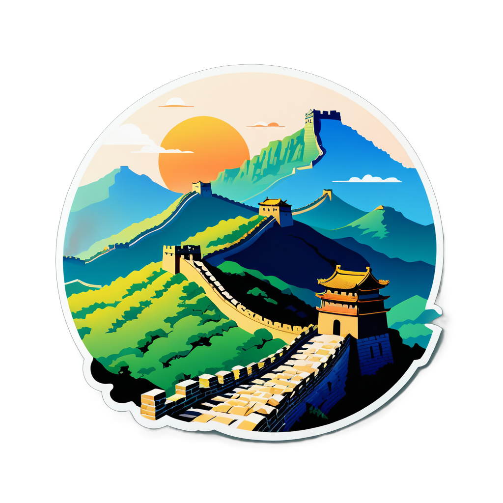 I Made An AI Sticker Of The Great Wall Of China I Made An AI Sticker Of The Great Wall Of China