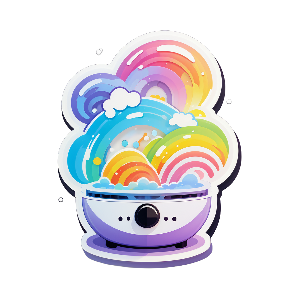 I made an AI sticker of Rainbow humidifier