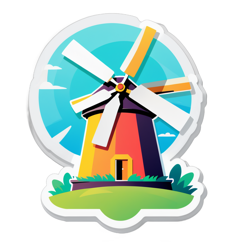 I made an AI sticker of windmill