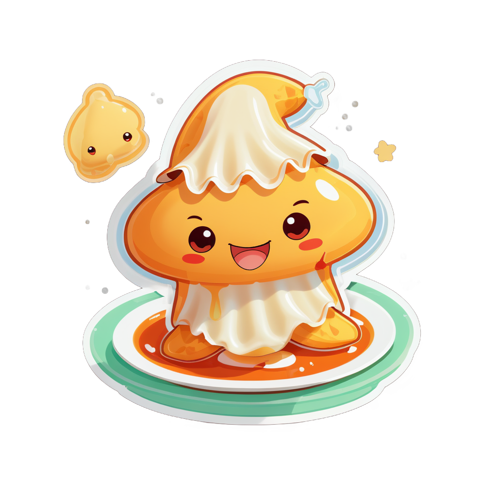 I made an AI sticker of Patrick the Starfish eat chinese dumplings