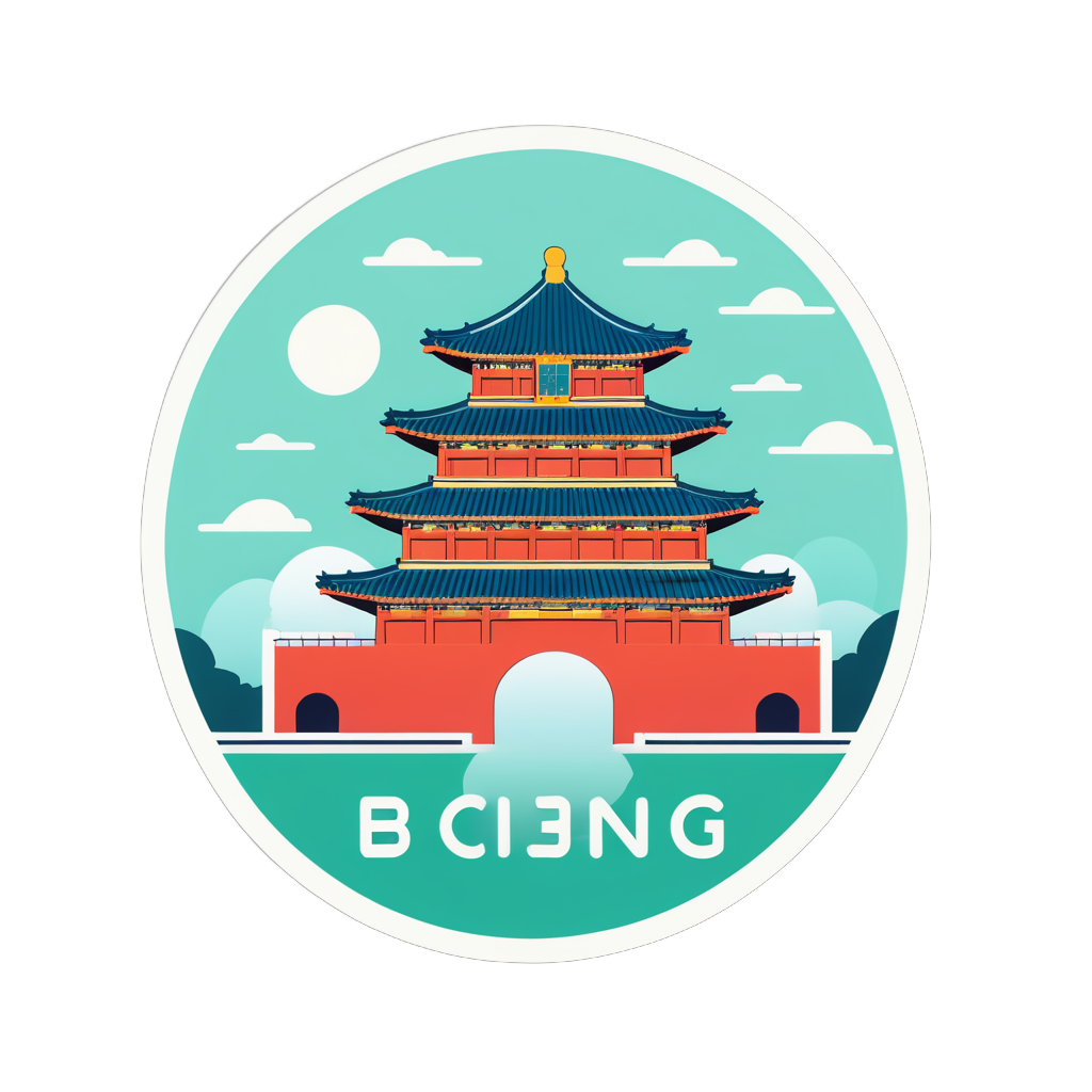 I made an AI sticker of beijing