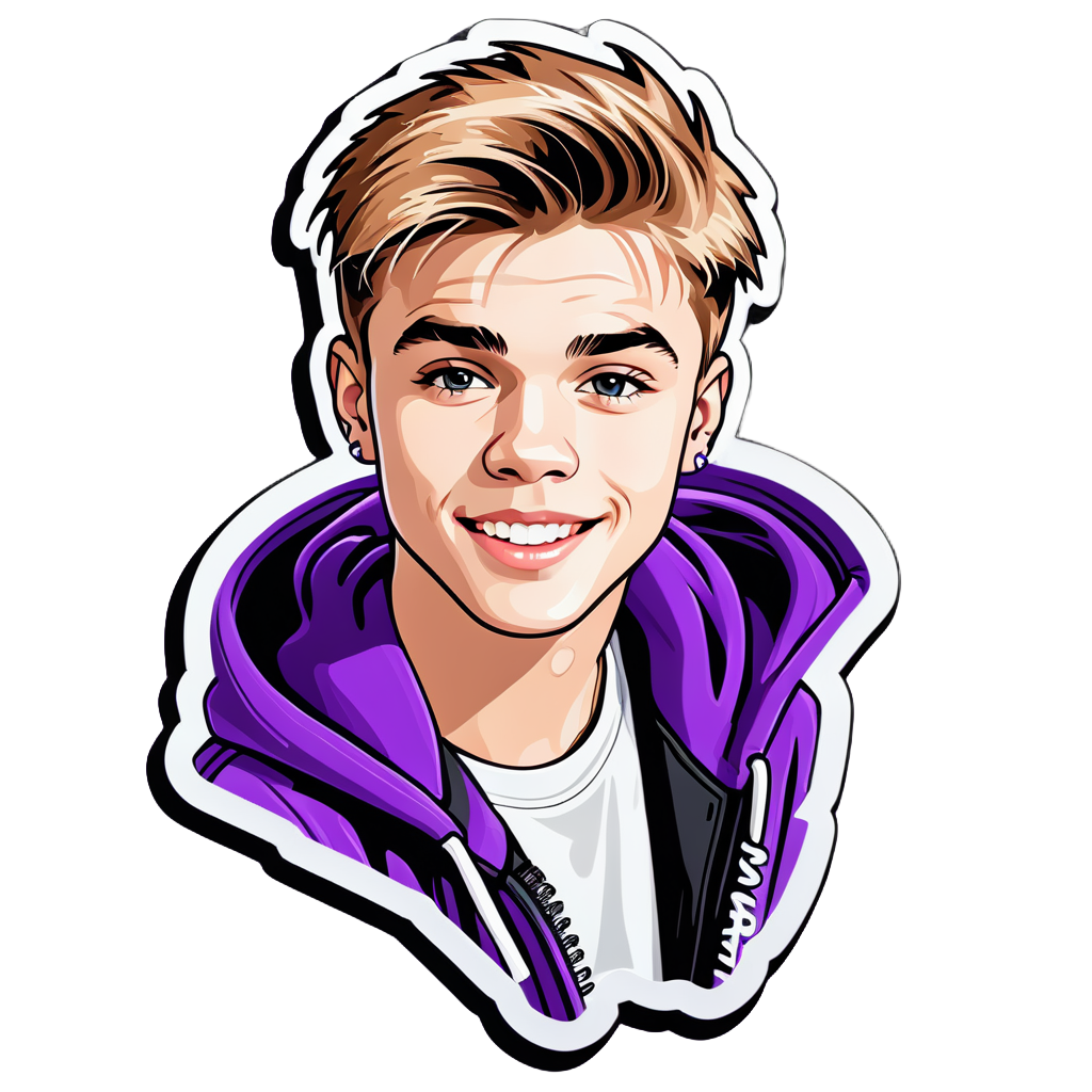 I made an AI sticker of Justin Bieber