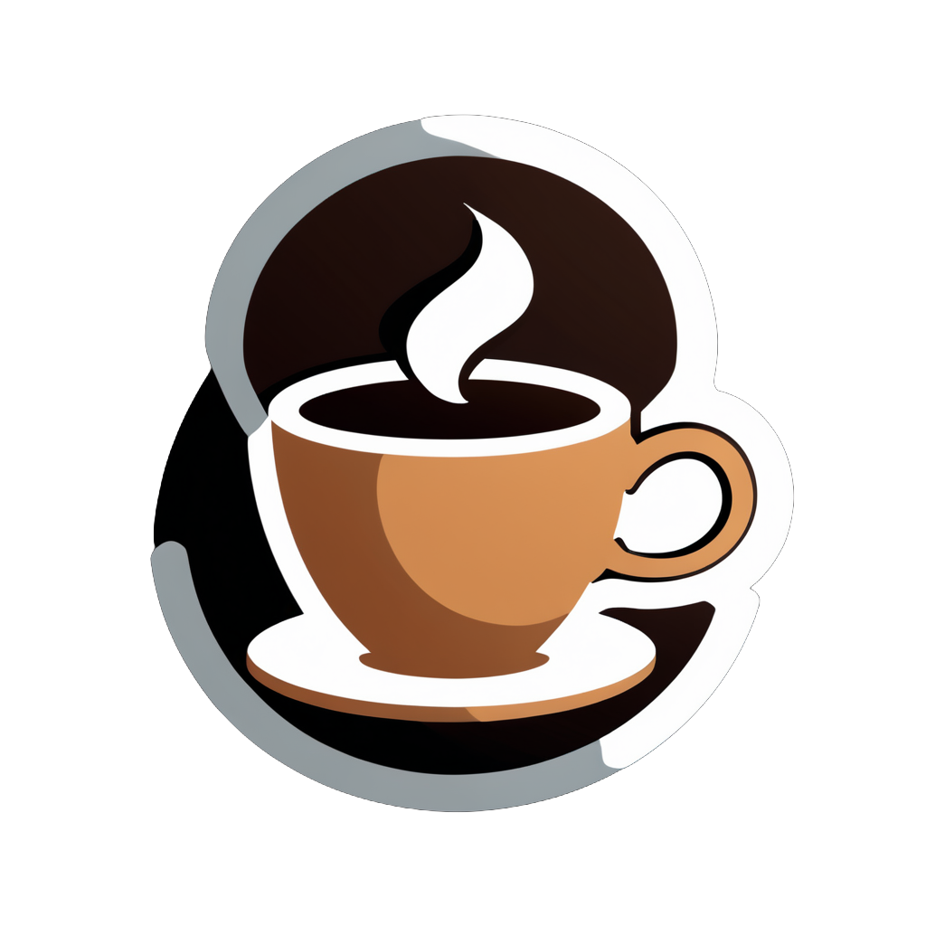 I made an AI sticker of coffee