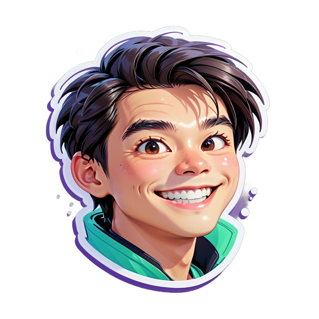 I made an AI sticker of One profile picture is Dong