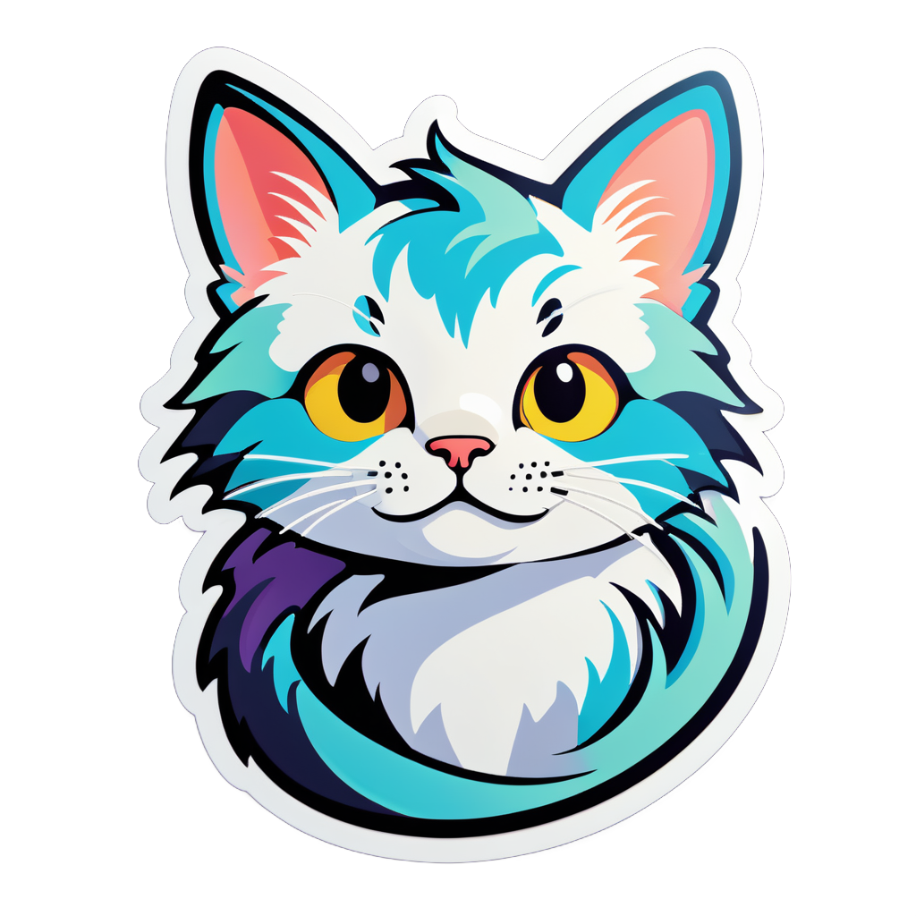 I made an AI sticker of cat