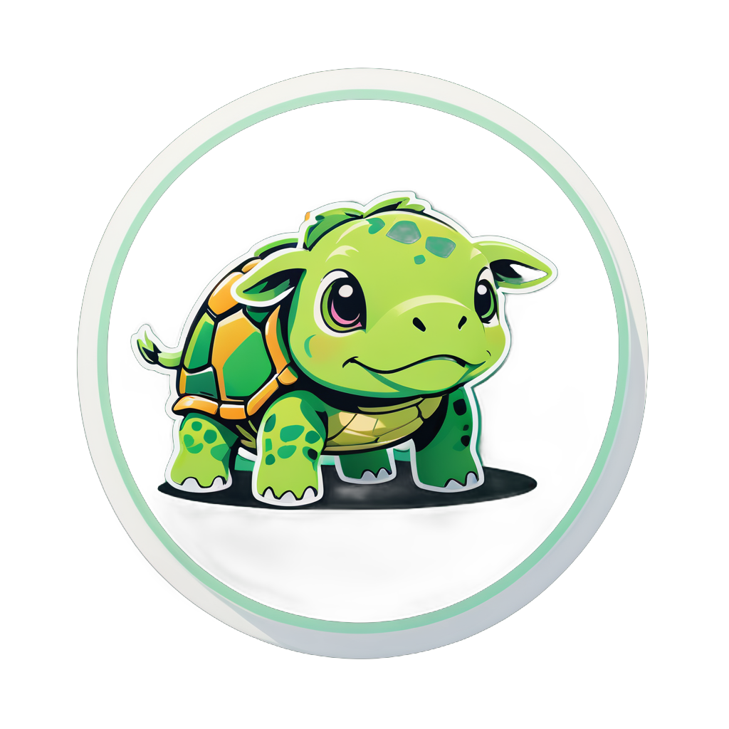 I made an AI sticker of turtle cow crossed