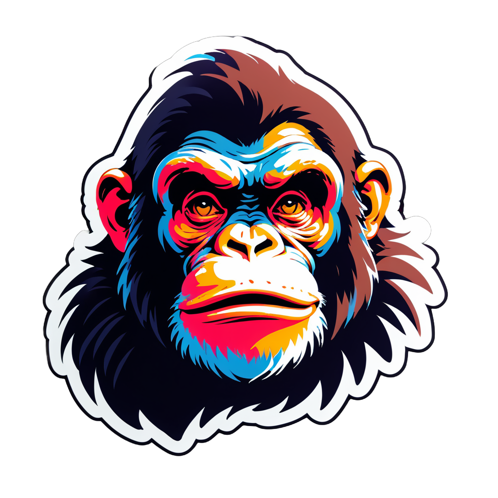 I made an AI sticker of Ape, blowing a kiss