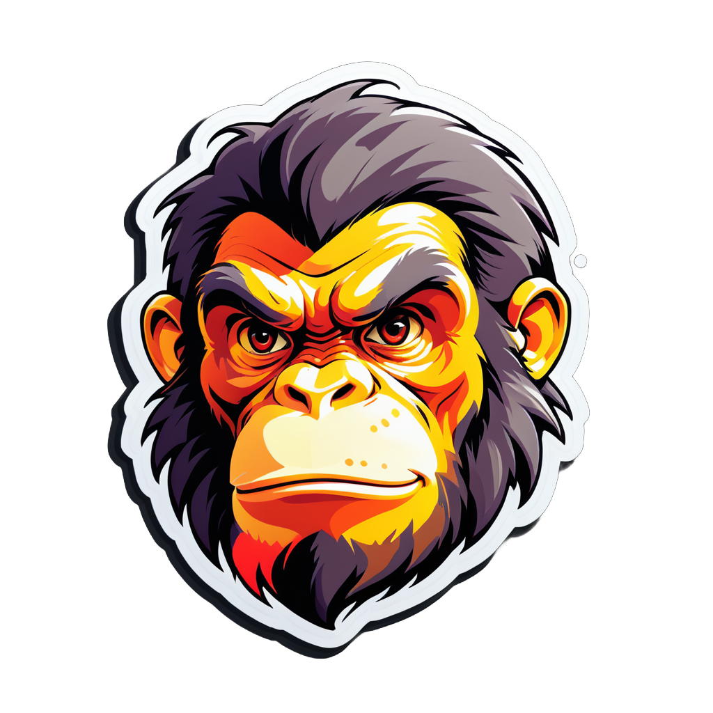 I made an AI sticker of ape developer