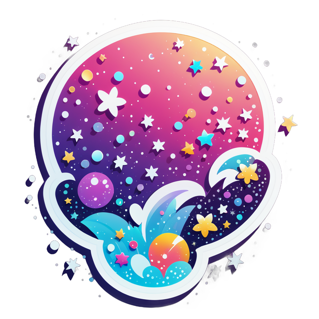 I made an AI sticker of sparkles