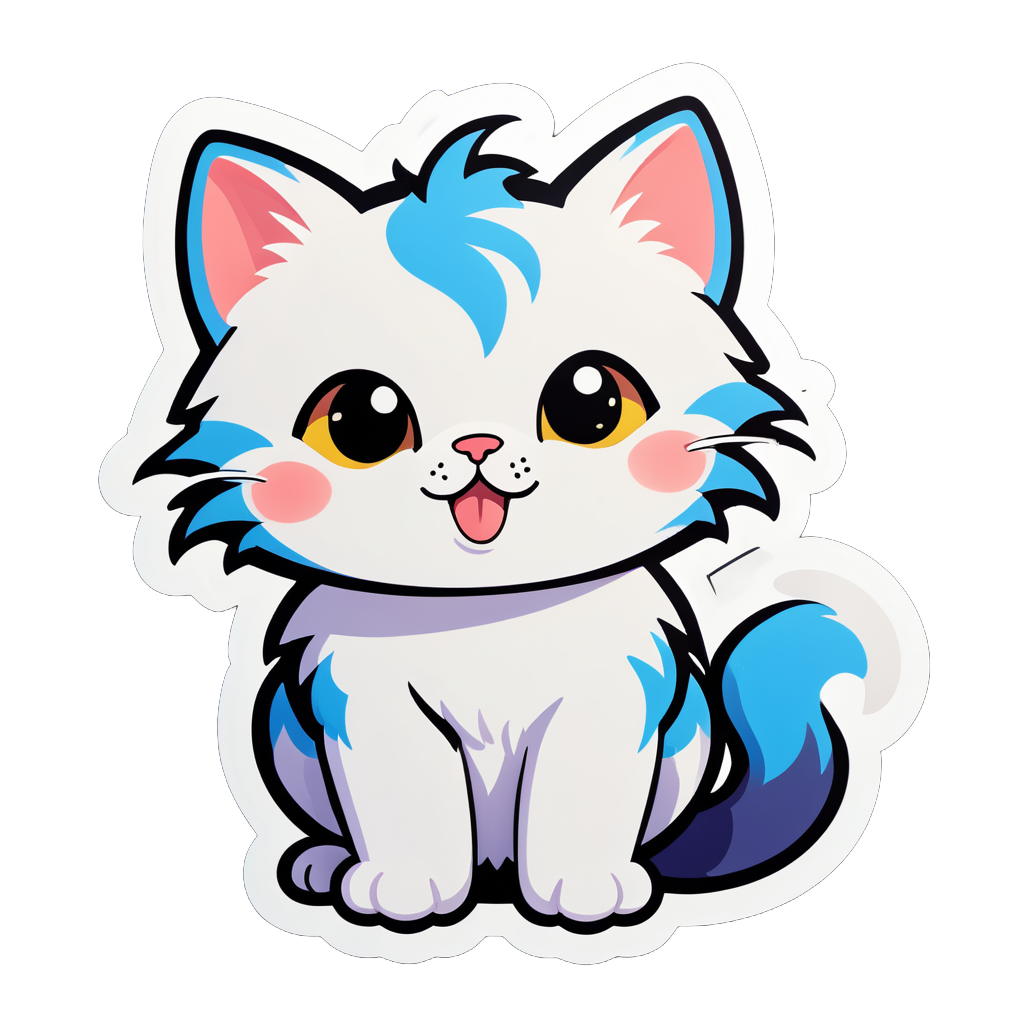 I made an AI sticker of cute cat