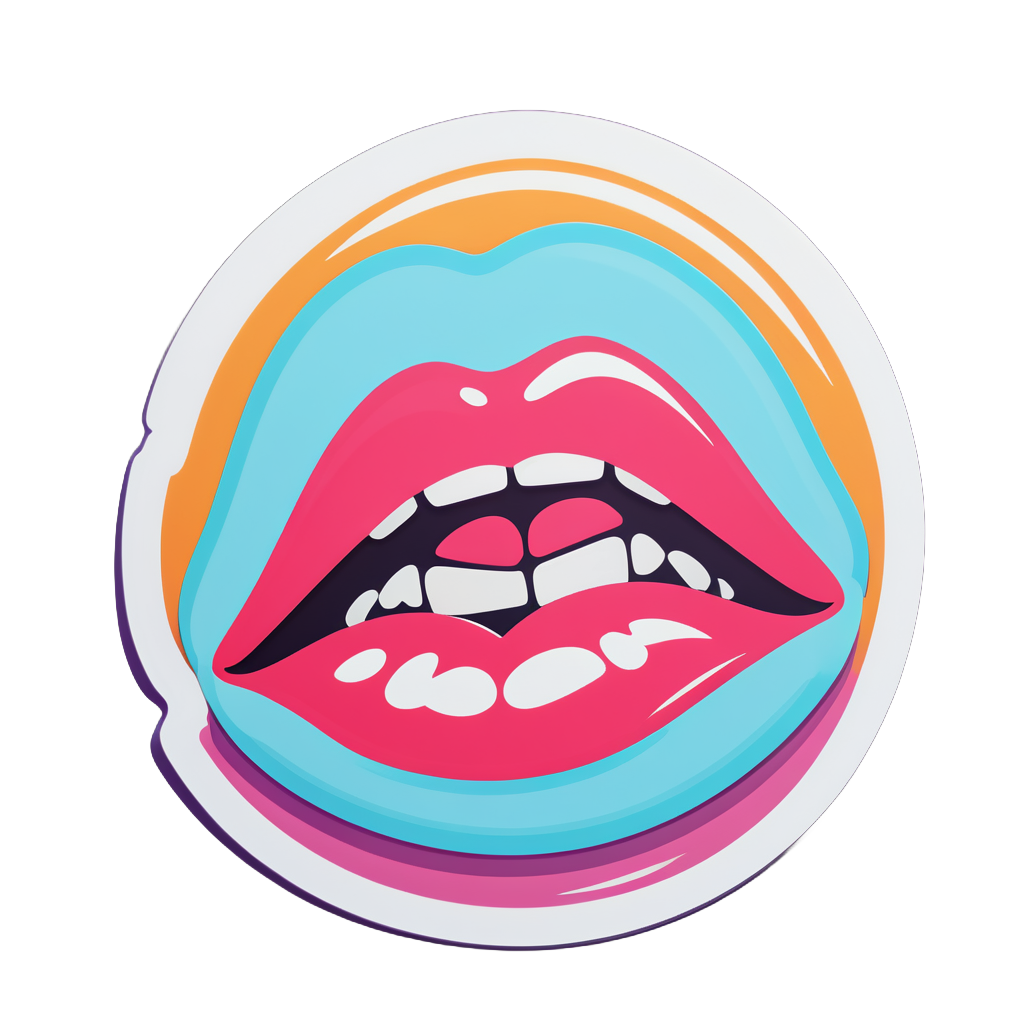 I made an AI sticker of Large lip