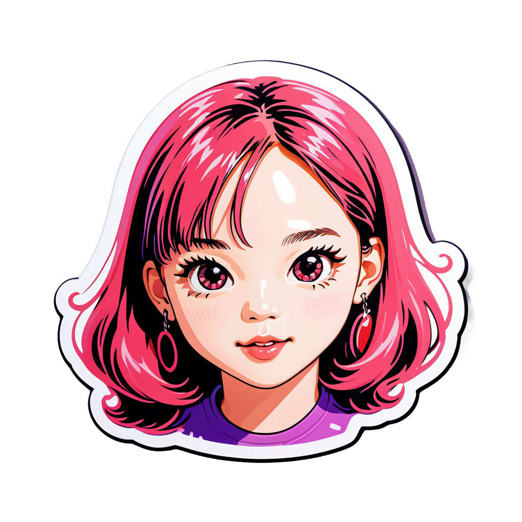 I made an AI sticker of blackpink jenny