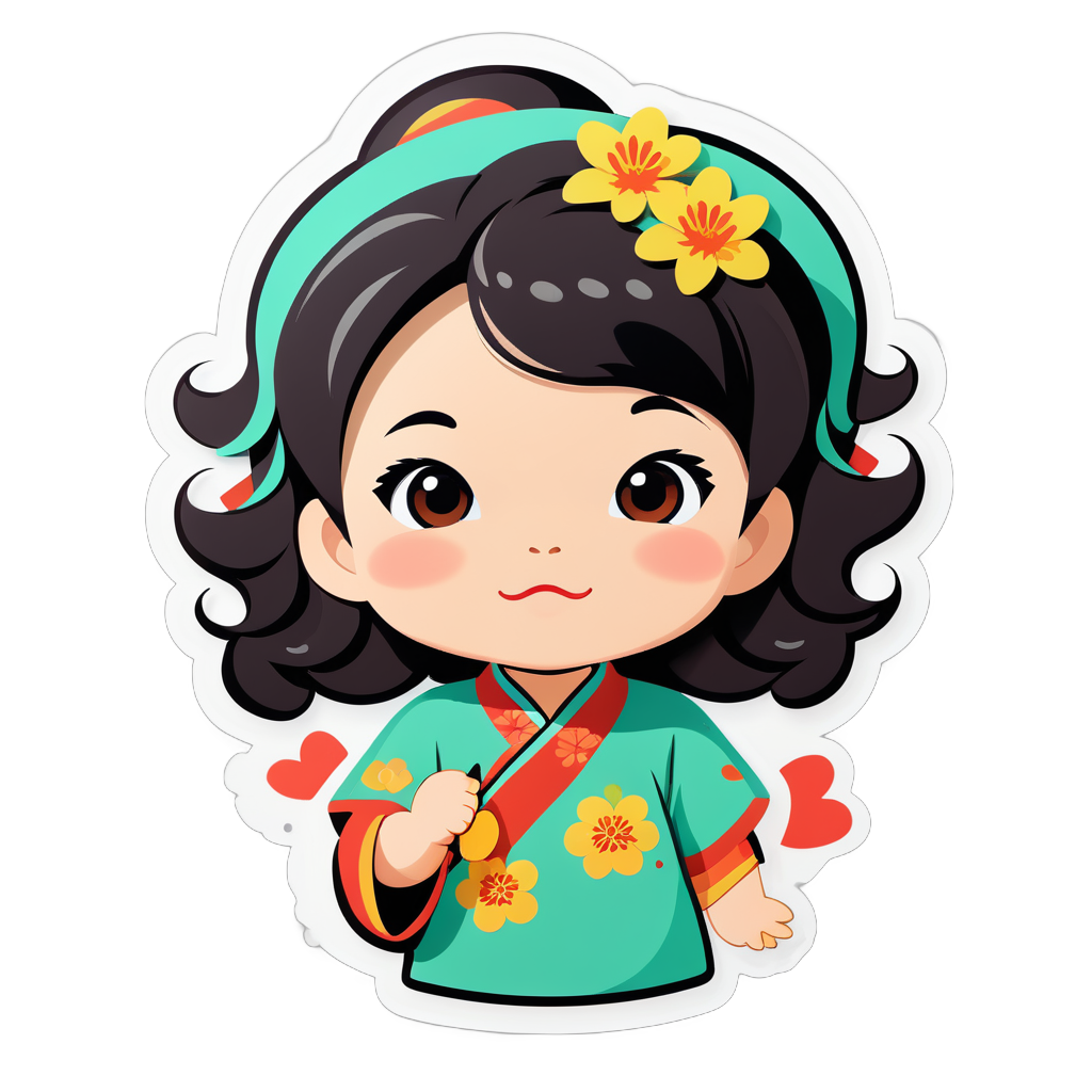 I made an AI sticker of chinese mom