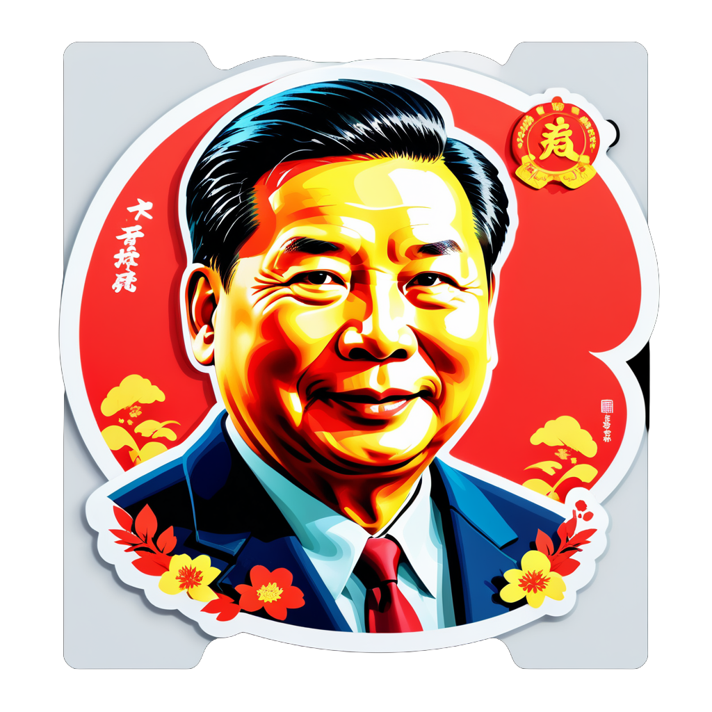 I made an AI sticker of Xi jinping