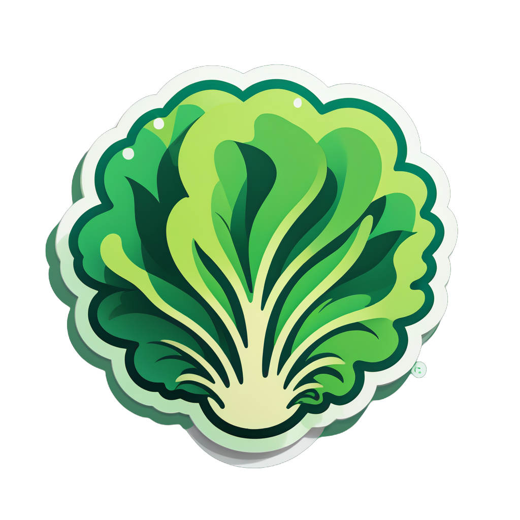 I made an AI sticker of lettuce