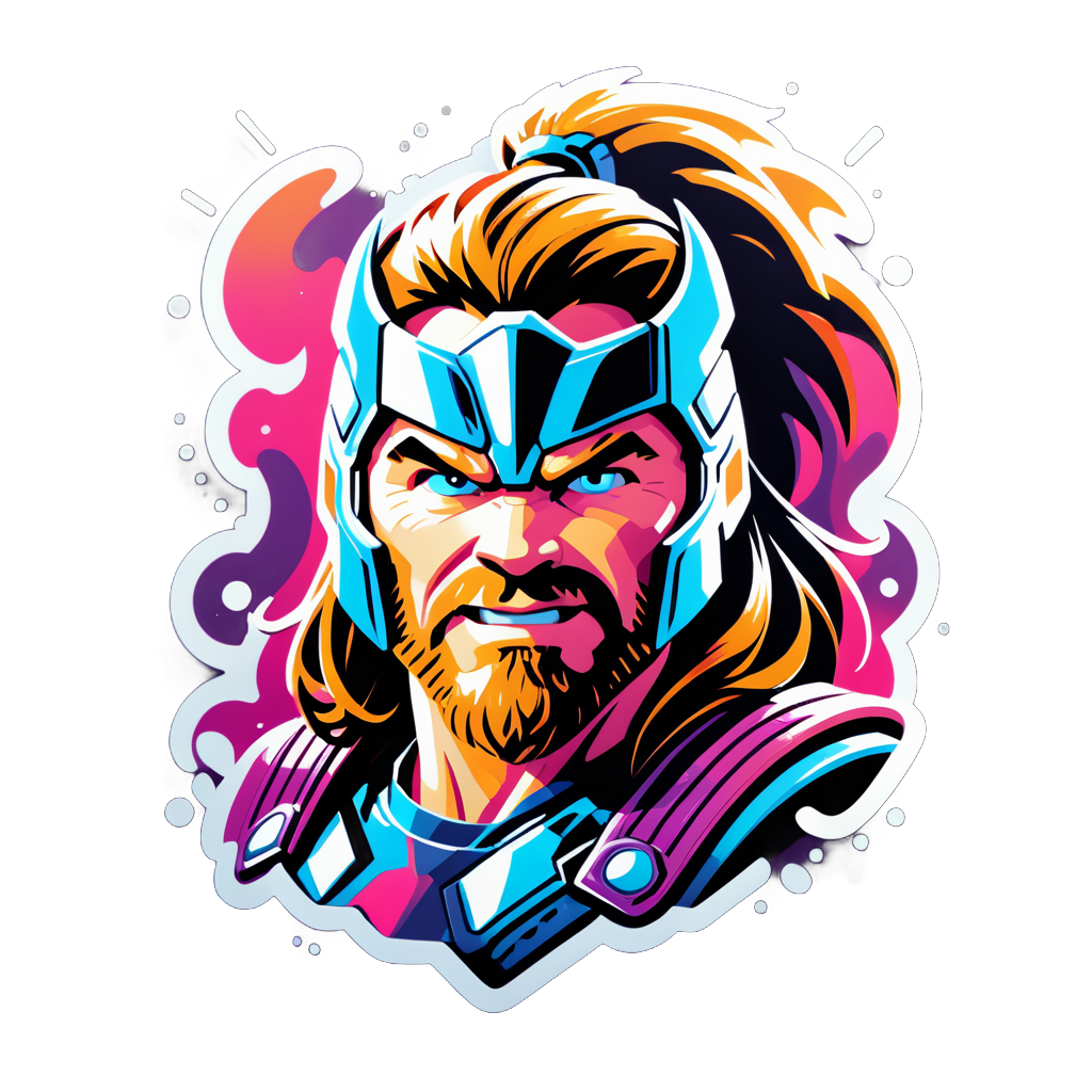 I made an AI sticker of Thor